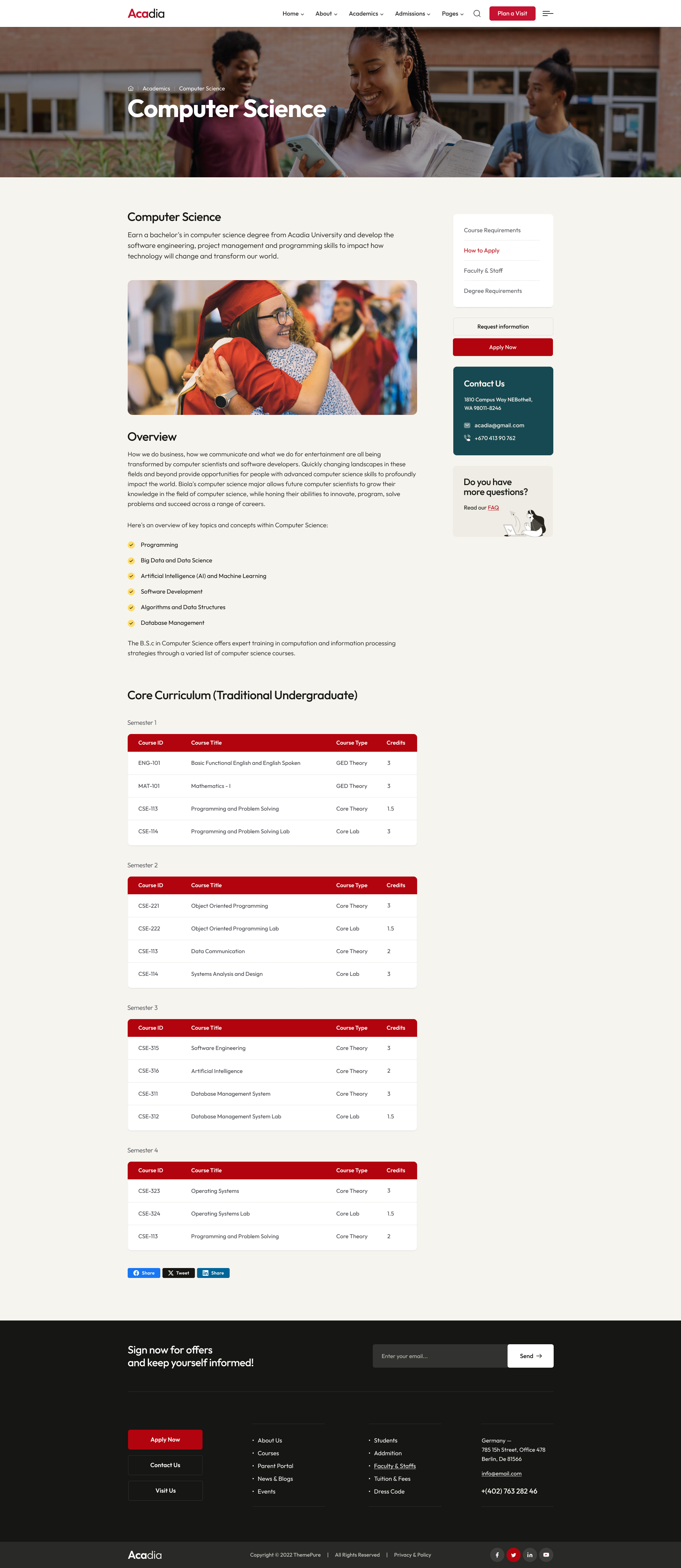 Acadia - University & Online Course Figma Template by AQLOVA | ThemeForest